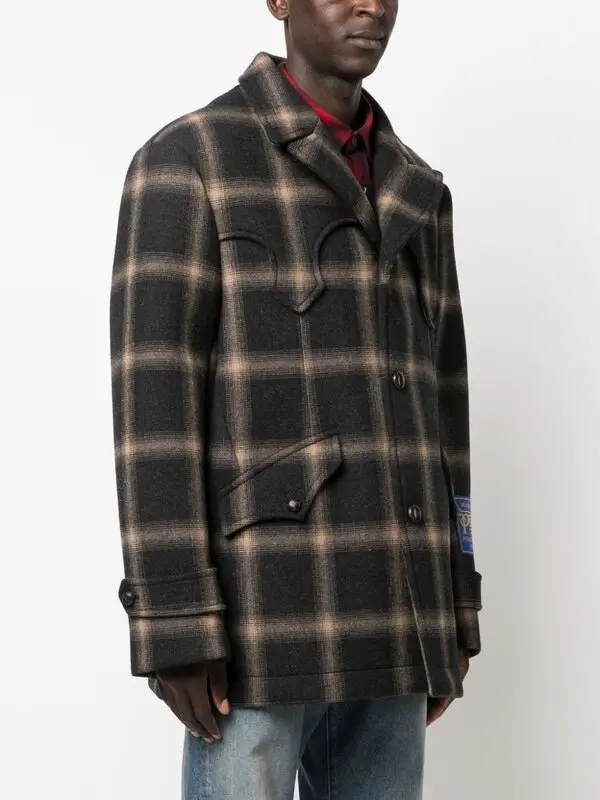 MAISON MARGIELA X Pendleton Checked Wool Coat