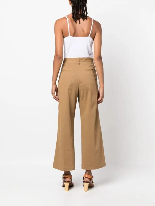 Polo Ralph Lauren High-waisted Cropped Trousers