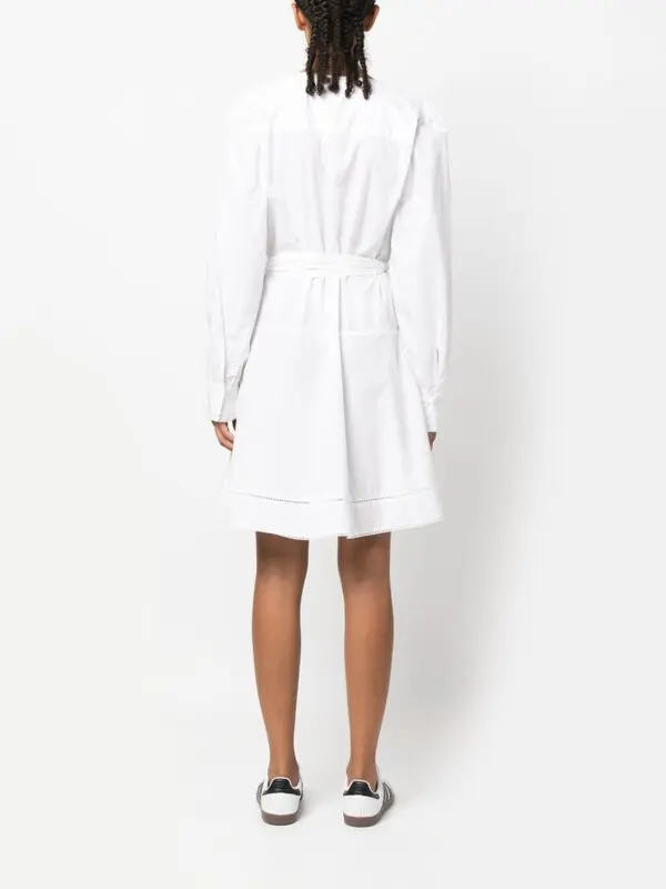 Tommy Hilfiger Ladder-lace Cotton Short Shirt Dress - White