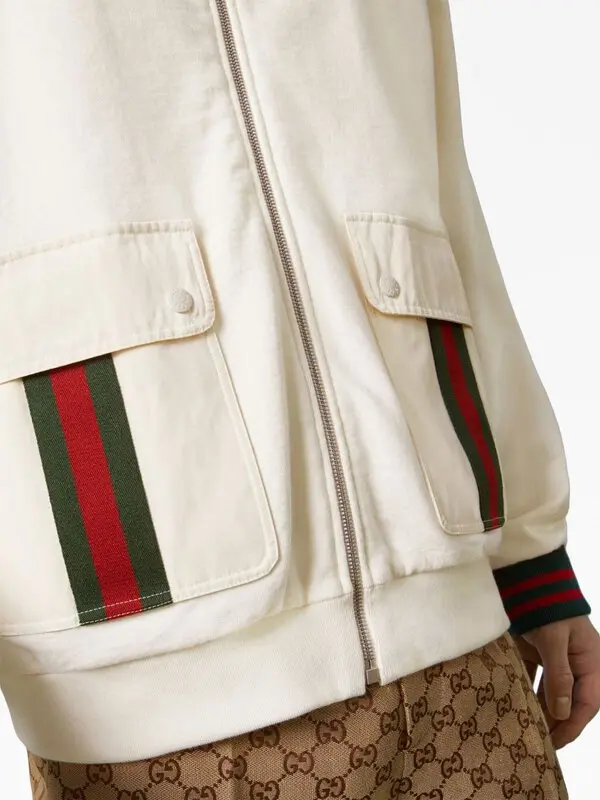 Gucci Web Stripe-detail Bomber Jacket