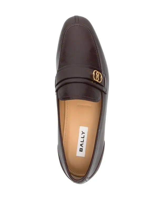 Bally Suisse Logo-plaque Leather Loafers