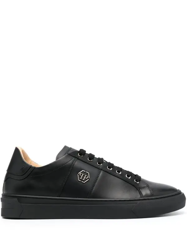 Philipp Plein Logo-plaque Leather Sneakers