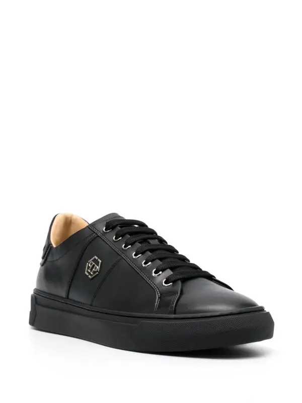 Philipp Plein Logo-plaque Leather Sneakers