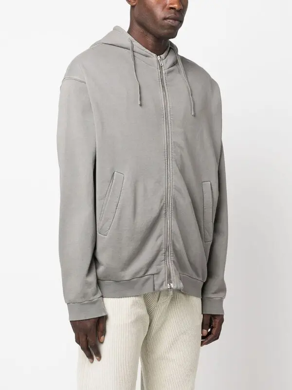 Barena Venezia Cotton Zip-up Hoodie - Grey