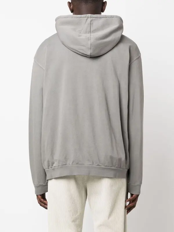 Barena Venezia Cotton Zip-up Hoodie - Grey