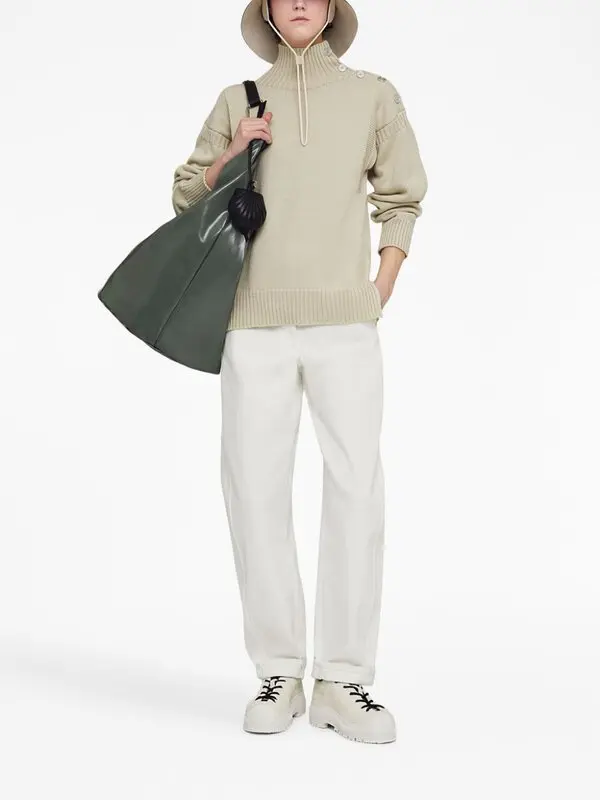 JIL SANDER High-waisted Wide-leg Jeans