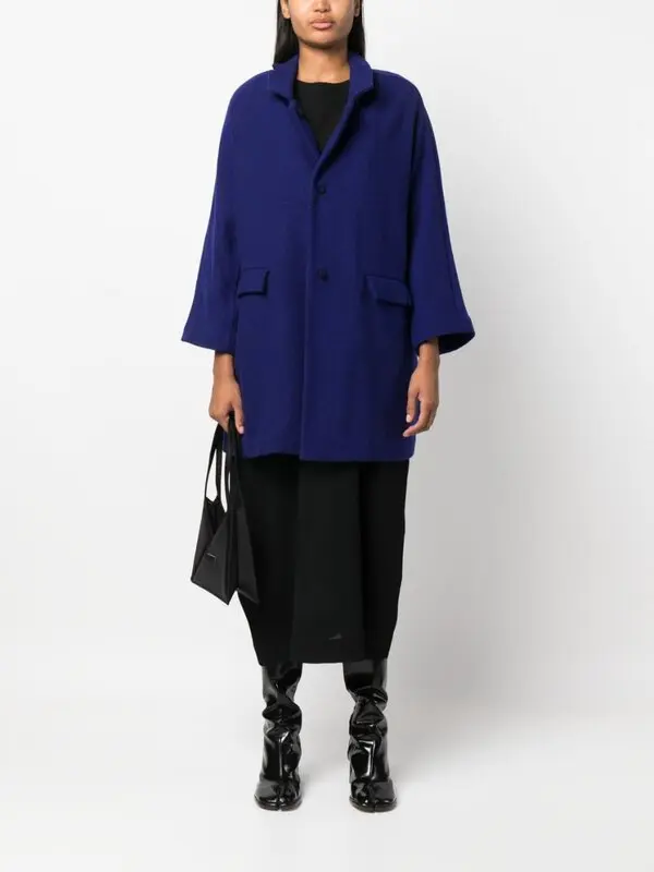 DANIELA GREGIS Bell-sleeves Wool Coat