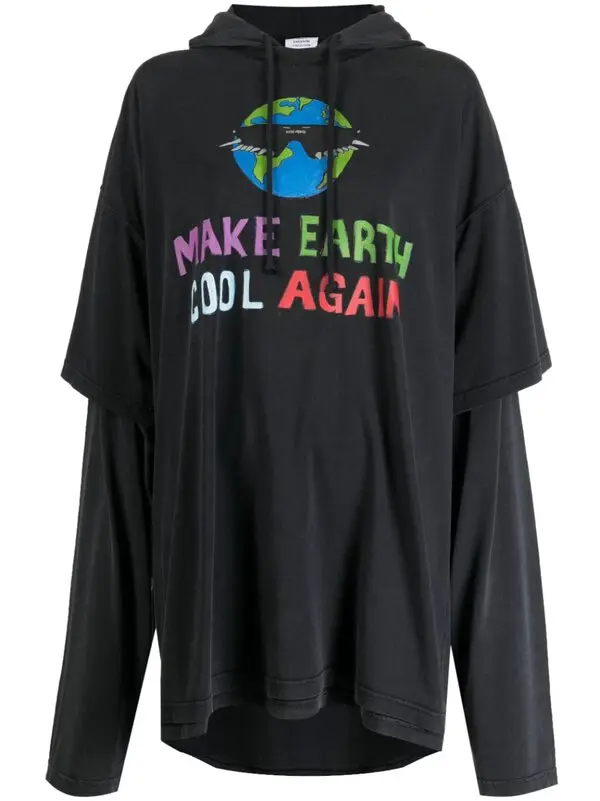 Vetements Cool Earth Cotton Hoodie