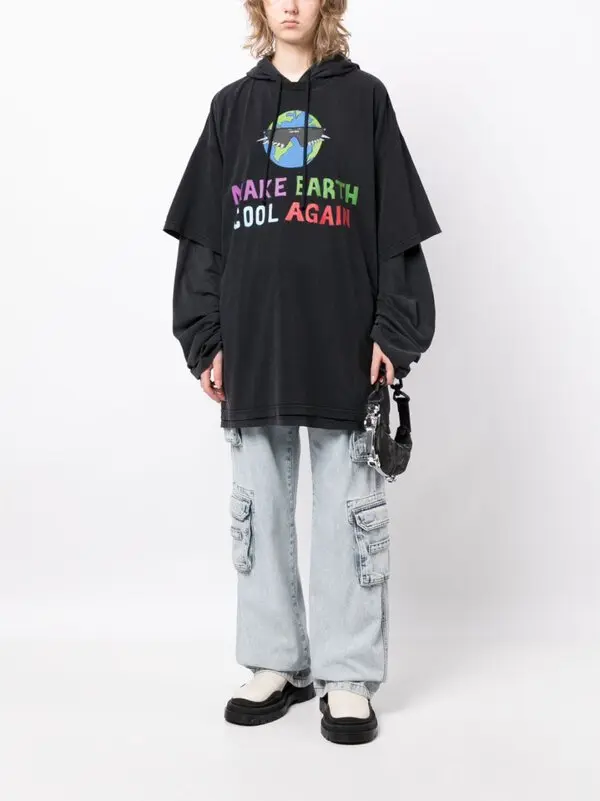 Vetements Cool Earth Cotton Hoodie