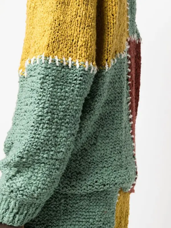 THE ELDER STATESMAN Decorative-stitching Cotton Jumper
