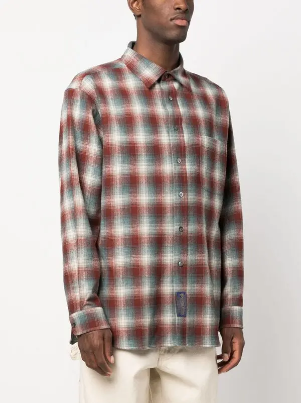 MAISON MARGIELA X Pendleton Checked Wool Shirt - Red
