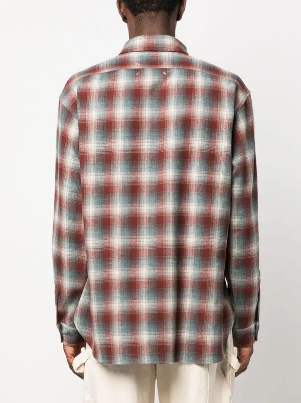 MAISON MARGIELA X Pendleton Checked Wool Shirt - Red