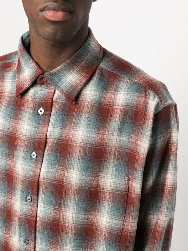 MAISON MARGIELA X Pendleton Checked Wool Shirt - Red