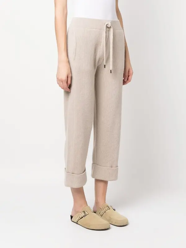 Brunello Cucinelli Drawstring Cropped Track Pants