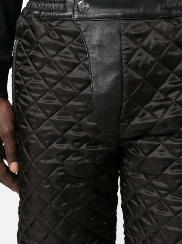Moschino Patch Diamond Quilted Shorts