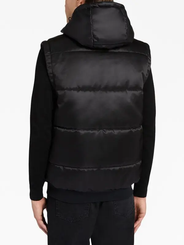 GIUSEPPE ZANOTTI Logo-embroidered Padded Vest