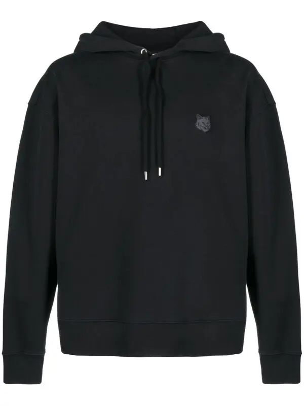 Maison Kitsuné Cotton Hoodie With Fox Motif