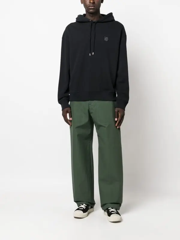 Maison Kitsuné Cotton Hoodie With Fox Motif