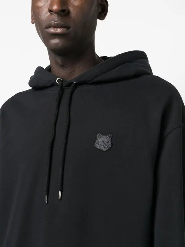 Maison Kitsuné Cotton Hoodie With Fox Motif