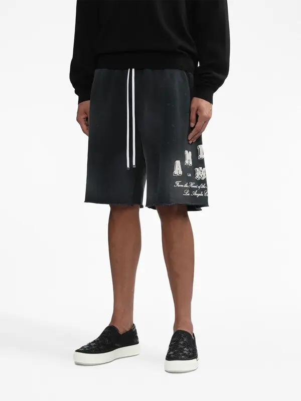 Amiri Vintage Collegiate Cotton Track Shorts