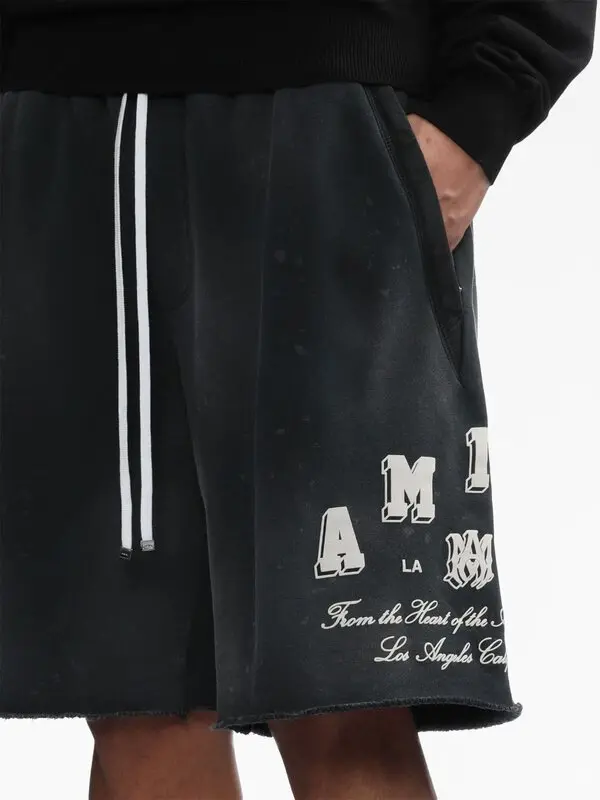 Amiri Vintage Collegiate Cotton Track Shorts