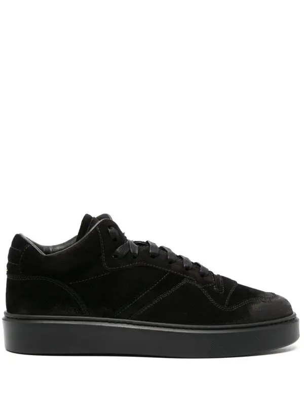 DOUCAL'S Logo-debossed Suede Sneakers