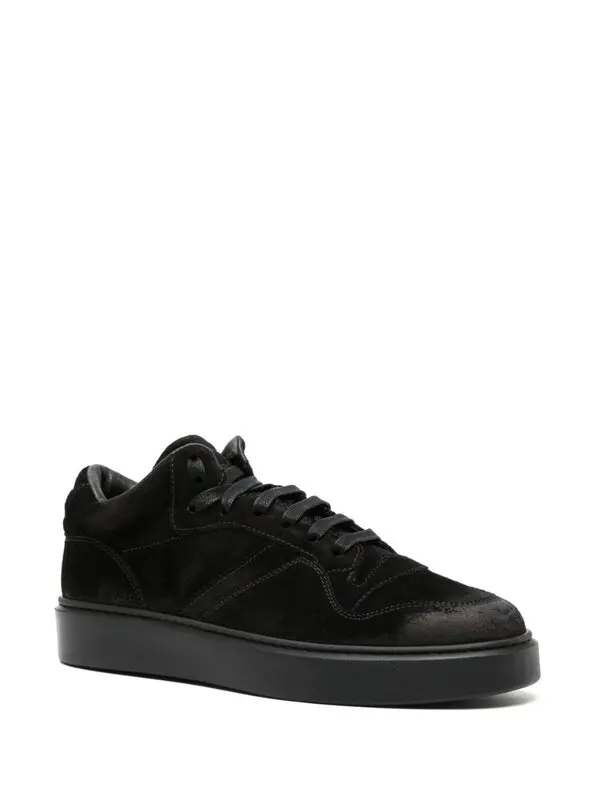 DOUCAL'S Logo-debossed Suede Sneakers
