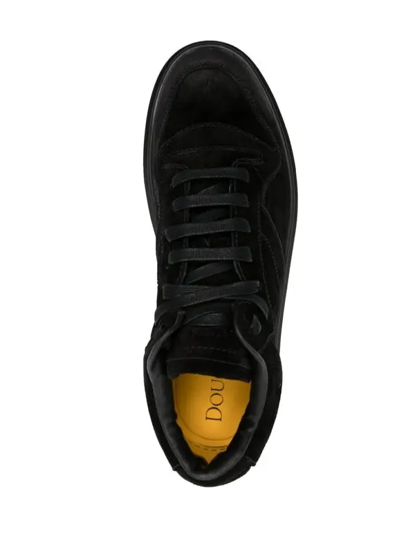 DOUCAL'S Logo-debossed Suede Sneakers