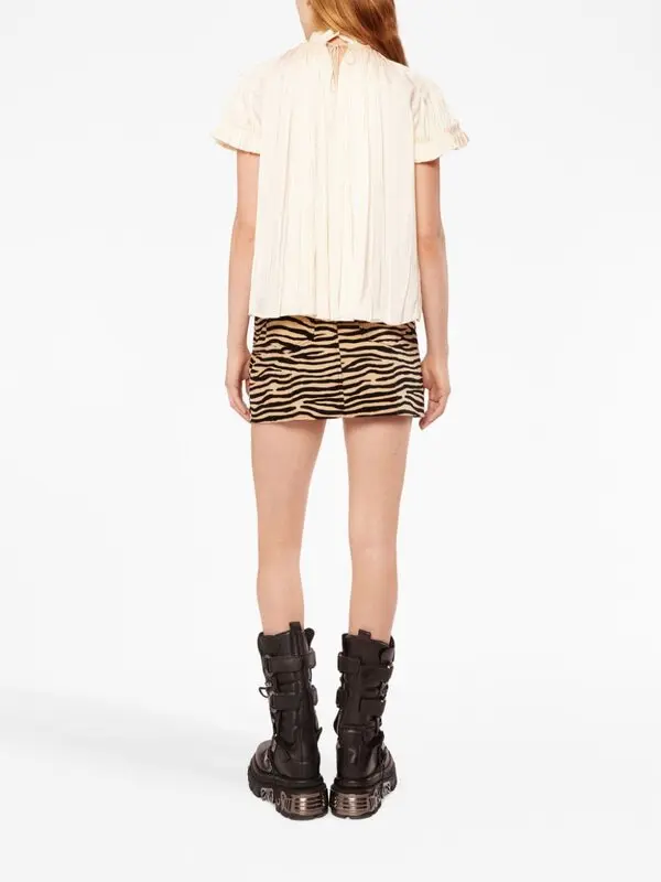Rabanne Tiger-print Mini Skirt