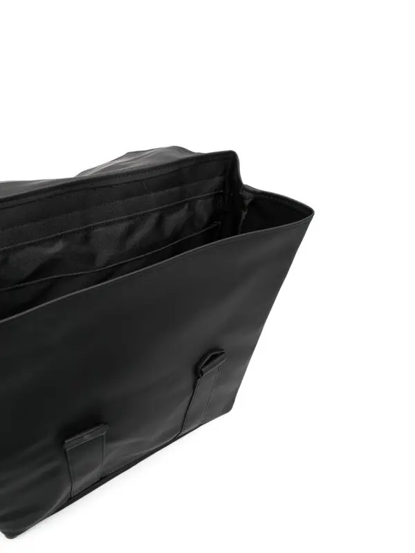 Rains Logo-debossed Waterproof Backpack - Black