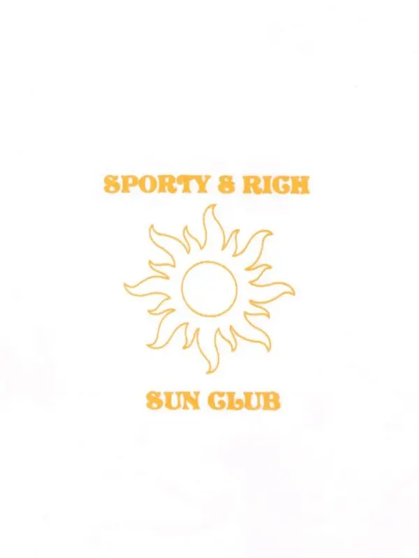 Sporty & Rich Sun Club Cotton T-shirt