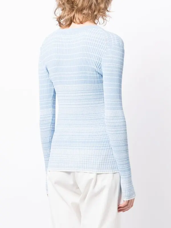 Staud Cargo Sweater Striped Ribbed-knit Cardigan
