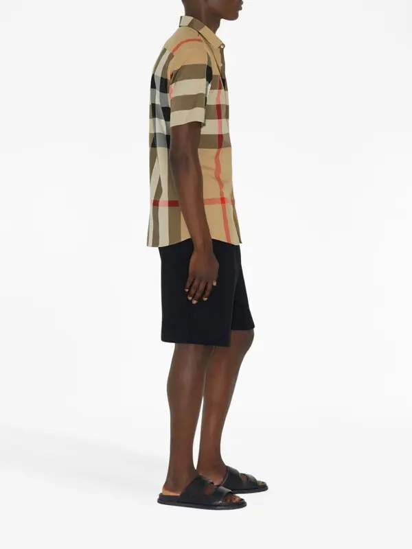 Burberry Checkered Short-sleeved Shirt - Neutrals