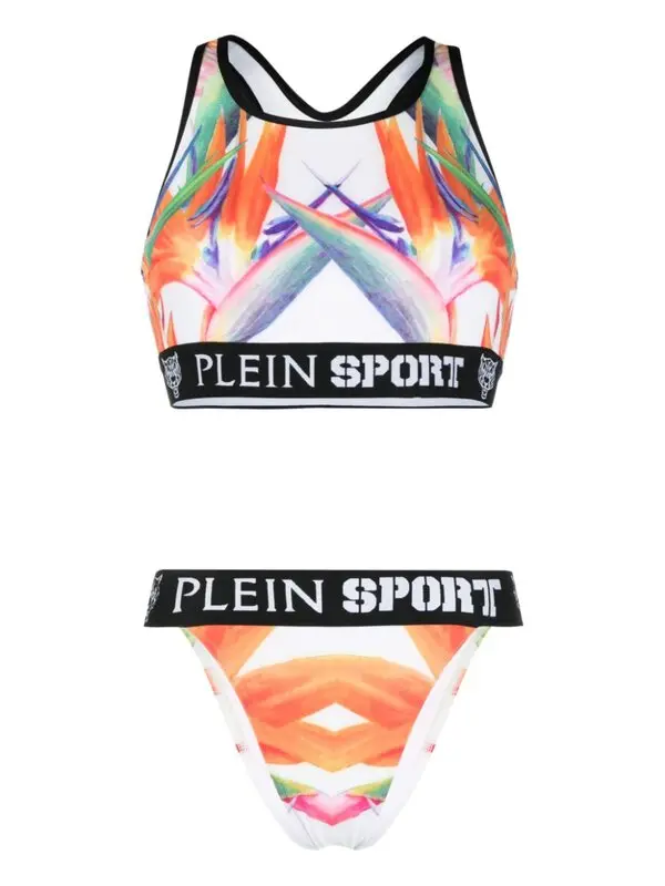 PLEIN SPORT Flowers Bikini Set - White