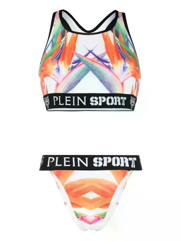 PLEIN SPORT Flowers Bikini Set - White