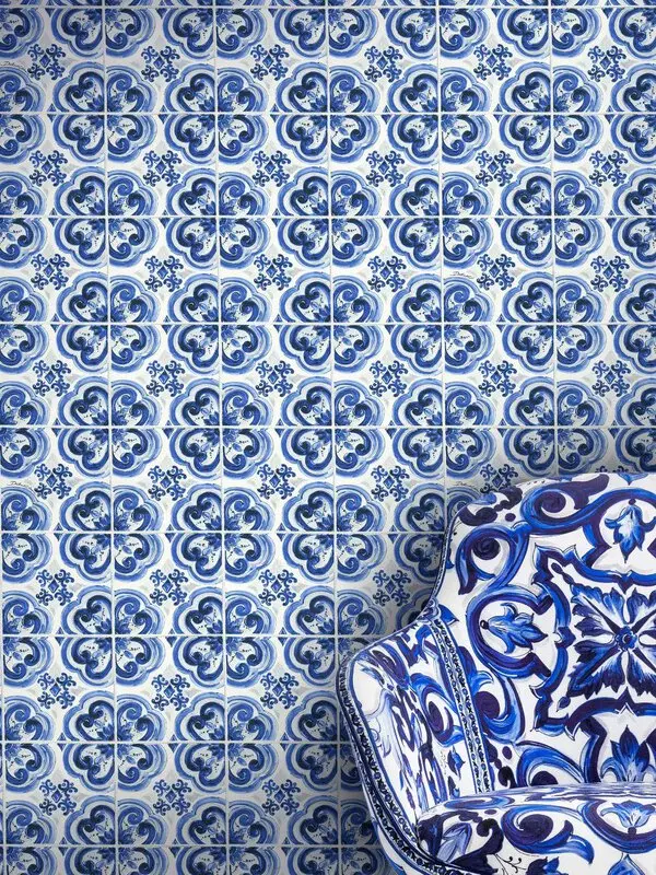 Dolce & Gabbana Tile-print Wallpaper