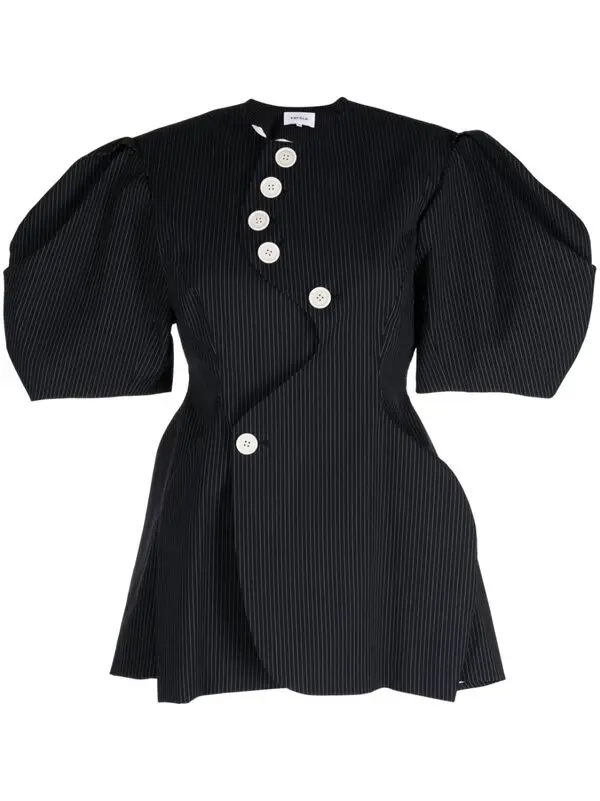 ENFOLD Pinstripe Blouse