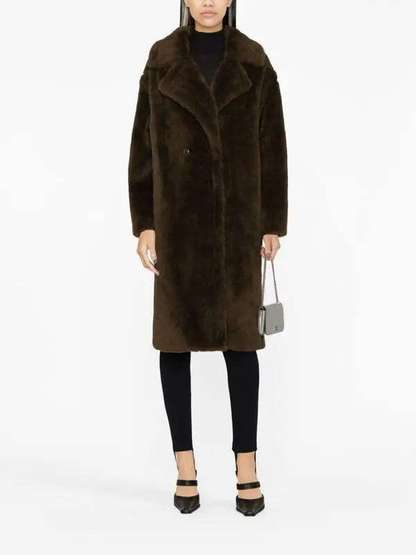 YVES SALOMON Plaid Wool Coat