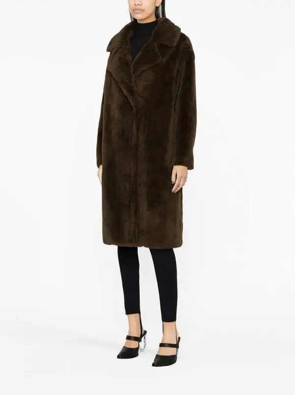 YVES SALOMON Plaid Wool Coat