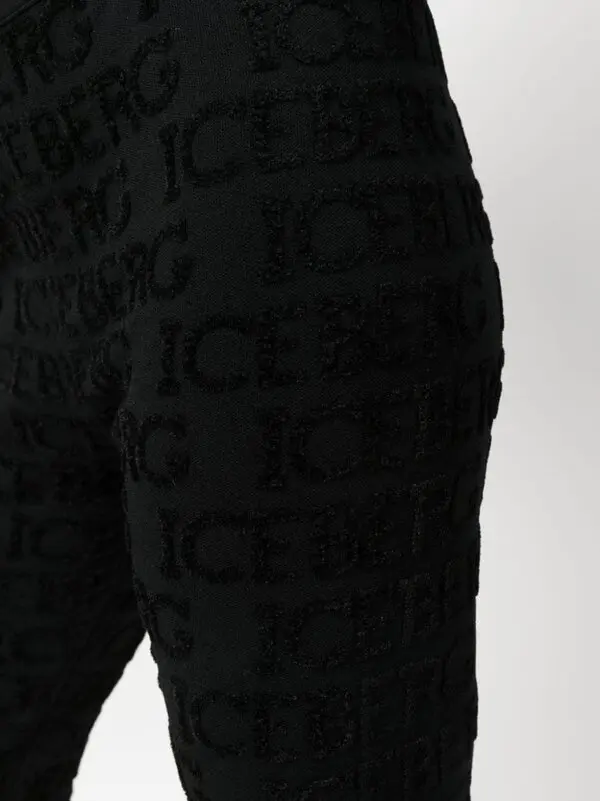Iceberg Logo-appliqué Tonal-design Leggings