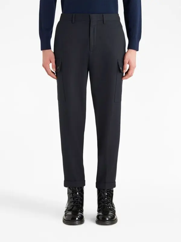 Etro Cargo-pockets Tapered Trousers - Grey
