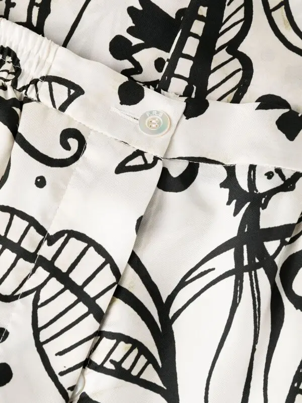 F.R.S FOR RESTLESS SLEEPERS Palazzo Silk Pyjama Trousers