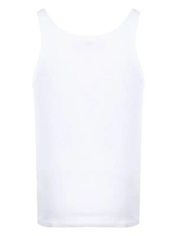 Dolce & Gabbana Marcello Ribbed-knit Tank Top - White