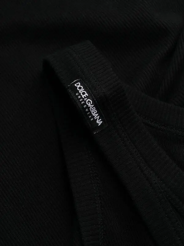 Dolce & Gabbana Ribbed-knit Tank Top - Black