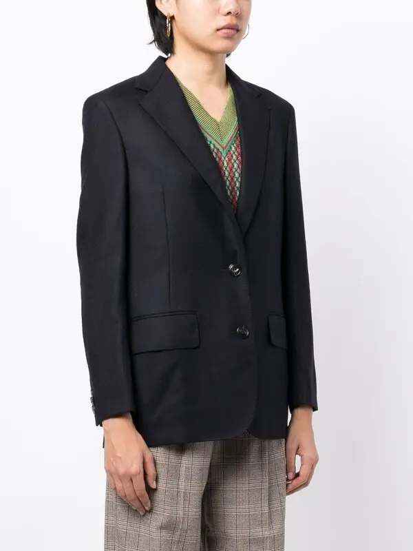 Kolor Knitted-back Single-breasted Blazer