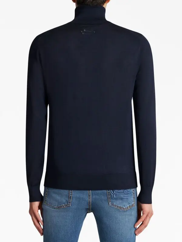 Etro Pegaso-embroidered High-neck Jumper