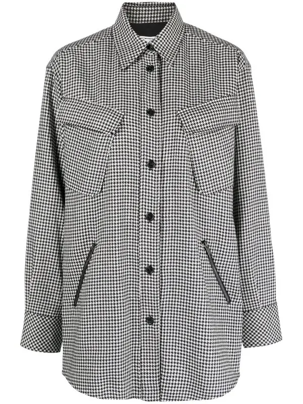 Iceberg Houndstooth Shirt Jacket