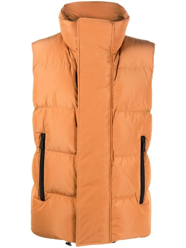 Dsquared2 Funnel-neck Padded Gilet - Orange