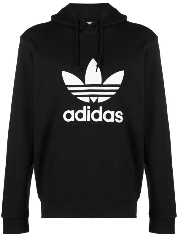 Adidas Logo-print Cotton Hoodie