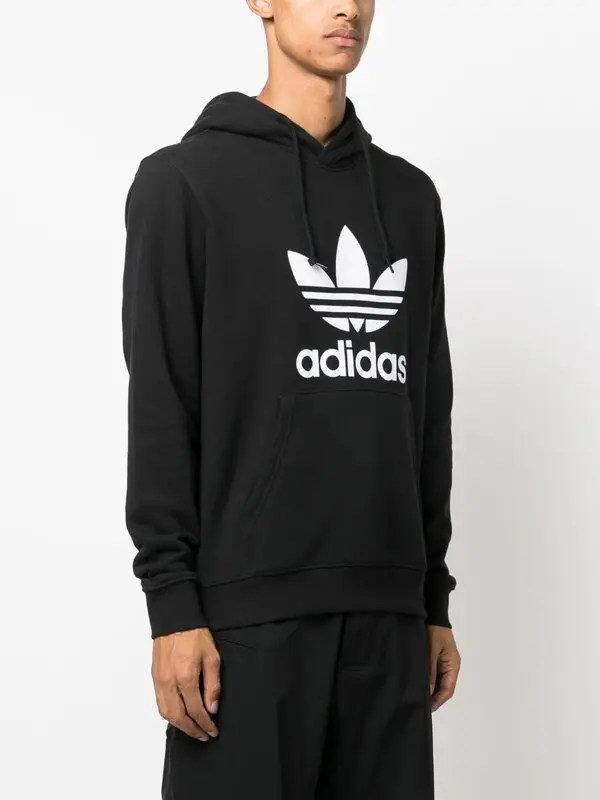 Adidas Logo-print Cotton Hoodie